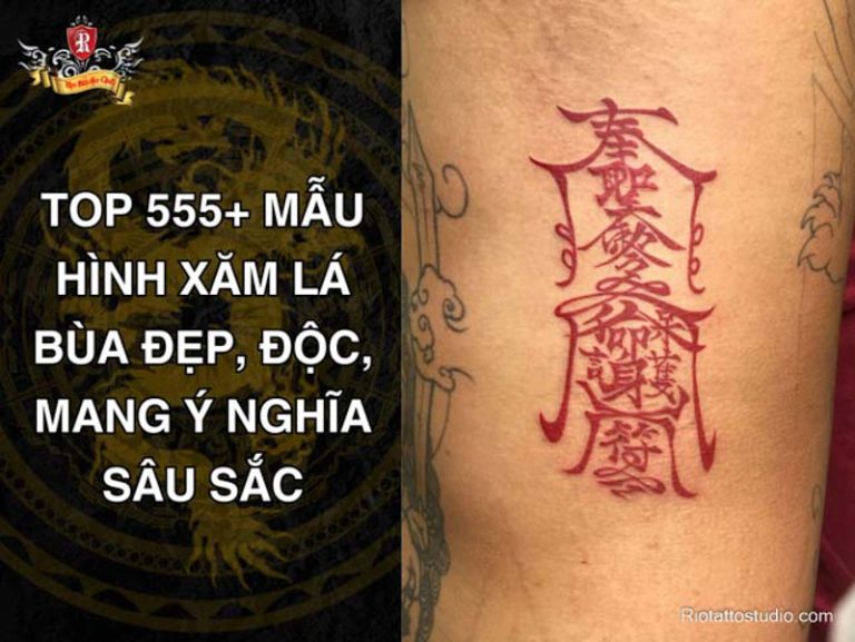 555+ Hình xăm lá bùa hộ mệnh, cầu tài cho người tâm linh